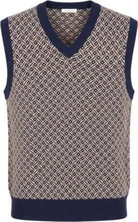 Malo Strickweste mit V-Ausschnitt - - Knitwear - Herren - Blau - XL