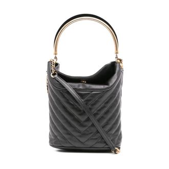 Chanel Pre-owned Quilted Chevron Bucket Bag - - Pre-owned - Damen - Schwarzk - ONE SIZE