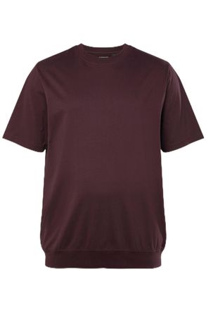 JP1880 Herren Bauchfit T-Shirts, Aubergine, XXL