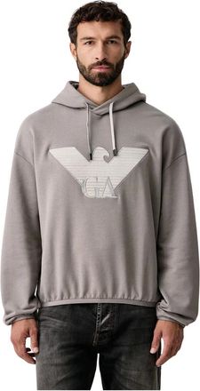 Emporio Armani SweaT-shirt &agrave; capuche Eagle Logo - Homme - Sweatshirts et sweats &agrave; capuche - Gris - Taille: 2XL