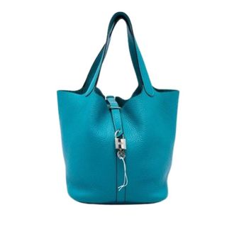 Herm&egrave;s Pre-owned Picotin 22 - Femme - Pre-owned - Bleu - Taille: ONE Size