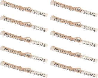 SOLUSTRE 10 St&uuml;ck J&uuml;dische Mezuzah Schriftrollen aus Koscherem Papier Spiritueller T&uuml;rschmuck mit Hebr&auml;ischen Segensspr&uuml;chen Kompakt f&uuml;r Haus T&uuml;rrahmen Traditi