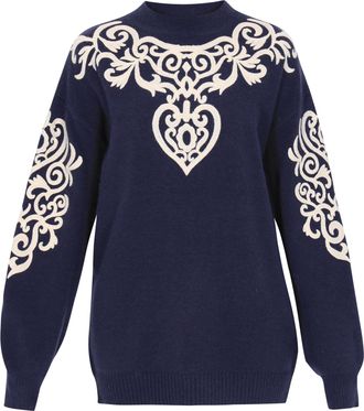 Usha Pullover Frauen Marine