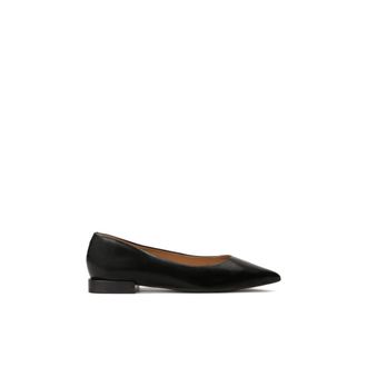 Kazar Schwarze Lederschuhe mit flachem Absatz - - Shoes - Damen - Schwarzk - 37 EU