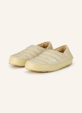 The North Face Slipper Thermoball Traction Mit Kunstfell beige