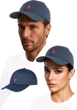 U.S.Polo Association Unisex Cap (One Size) - klassischer Baseball-Look mit verstellbarem Strapback - P009 - Navy OneSize