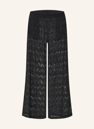 Vilebrequin Marlenehose Line Aus Spitze schwarz