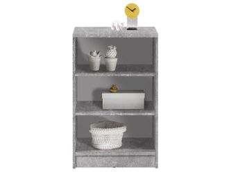 M&ouml;belando Regal Standregal Beistellregal Holzregal B&uuml;cherregal Dekoregal Olli I Beton/Wei&szlig;