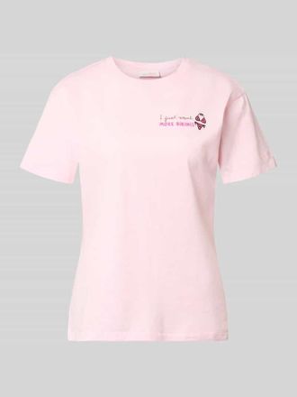 MC2 Saint Barth T-Shirt mit Motiv- und Statement-Stitching Modell EMILIE