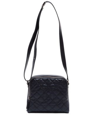 Chanel sac porté épaule matelassé à losanges (2008) - Noir