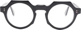 Lesca lunettes de vue Buzz &agrave; monture g&eacute;om&eacute;trique - Noir