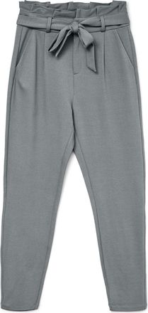 Vero Moda Damen Vmeva Hr Loose Paperbag Pant Noos Ki Hose, Medium Grey Melange, S / 34L EU