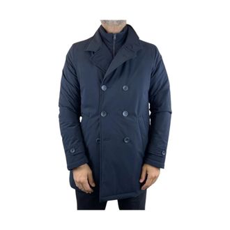 Herno Marineblauer Parka mit abnehmbarer Innenausstattung - - Coats - Herren - Blau - XL