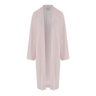 SA SU PHI Lange offene Strickjacke aus Kaschmir und Seide - - Knitwear - Damen - Rosa - L