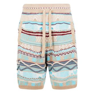 Laneus Homme, Shorts, Multicolore, Taille: XL Shorts Bermuda en coton taille haute
