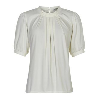 In Front Elegante wei&szlig;e Bluse mit halben &Auml;rmeln - - Blouses & Shirts - Damen - Wei&szlig; - L