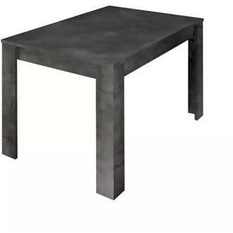 Dmora Ausziehbarer Esstisch, Farbe Betongrau, Ma&szlig;e 137 x 79 x 90 cm (bis zu 185 cm mit der Verl&auml;ngerung) - Dmora