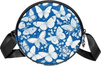 Generic Sac &agrave; bandouli&egrave;re Circle pour femme, petit sac &agrave; bandouli&egrave;re avec fermeture &eacute;clair et bretelles r&eacute;glables, sac &agrave; main rond d&eacute;contract&eacute; pour femmes et 