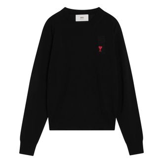 Ami Crewneck Sweatshirt - - Knitwear - Herren - Schwarzk - 2XL