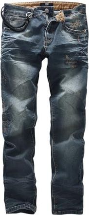 Black Premium by EMP Homme Jean Bleu avec Cordon W32L32