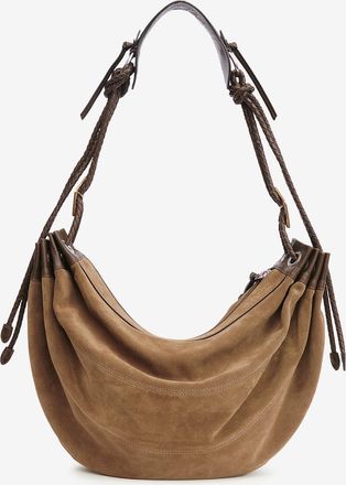 Isabel Marant Sac Maia Large En Cuir Velours - - Taupe - Isabel Marant