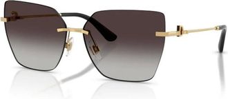 Dolce & Gabbana Femme, Accessoires, Jaune, Taille: 62 MM Cat Eye Lunettes de soleil