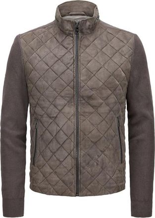Milestone Herren Jacken grau Ziegenvelours