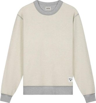 Arte Homme, Sweatshirts et sweats &agrave; capuche, Gris, Taille: XL Pull Ras du Cou R&eacute;versible &agrave; &Eacute;tiquette