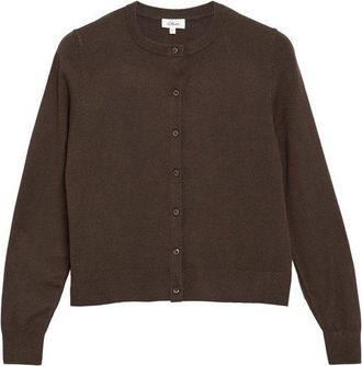 s.Oliver Strickjacke Rundhals mit Viskose
