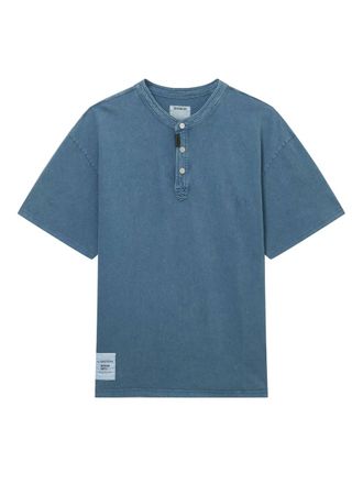 Musium Div. haut en jean à col boutonné - Bleu