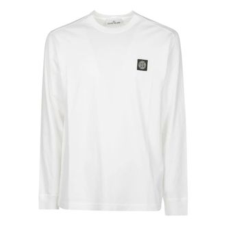 Stone Island Herren, Oberteile, Wei&szlig;, LGr&ouml;&szlig;e