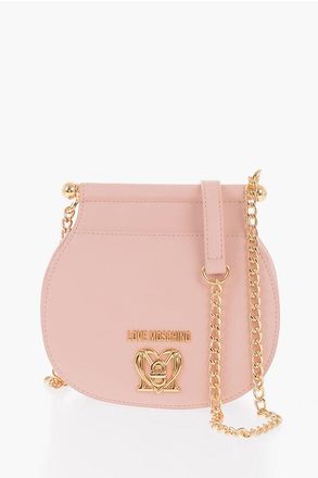 Moschino LOVE Faux Leather Crossbody Bag with Turn Lock Closure size Unica