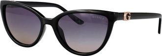 Guess Femme, Accessoires, Noir, Taille: 55 MM Lunettes de soleil &eacute;l&eacute;gantes Gu00189