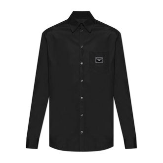 Dolce & Gabbana Hemd mit Tasche - - Shirts - Herren - Schwarzk - XL