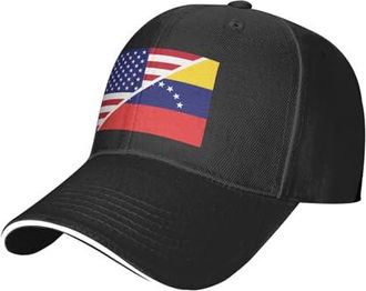 Generic Pare-Soleil Casquette Drapeau des &Eacute;tats-Unis Et du Venezuela S&eacute;chage Rapide Casquette De Baseball Vintage Sunhat pour Cyclisme Entra&icirc;nements Sports