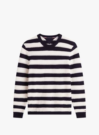 Tommy Hilfiger Pull droit ray&eacute; en coton