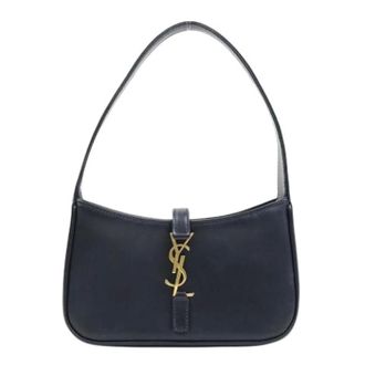 Saint Laurent Sac bandouli&egrave;re vintage en cuir Pre-owned - Femme - Pre-owned - Noir - Taille: ONE Size