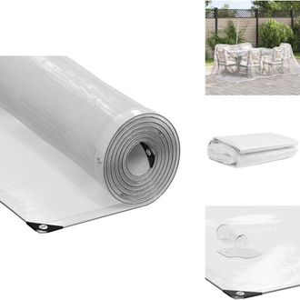 vidaXL Vidaxl - Transparente Plane mit &Ouml;sen 3x4 m Polyethylen - Transparente Plane - Transparente Planen - Durchsichtige Plane - Klare Plane