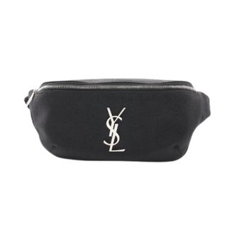 Saint Laurent Pre-owned Canvas Waist Bag - Homme - Pre-owned - Noir - Taille: ONE Size