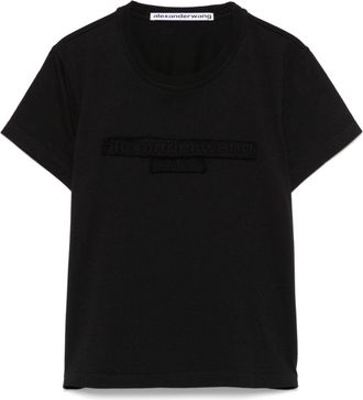Alexander Wang t-shirt à logo embossé - Noir