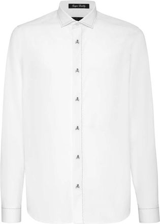 Philipp Plein Homme, Chemises, Blanc, Taille: XS Sugar Daddy Cut Shirt
