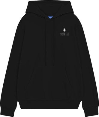 Marcelo Burlon Homme, Sweatshirts et sweats &agrave; capuche, Noir, Taille: L Mancotone Sweat &agrave; capuche