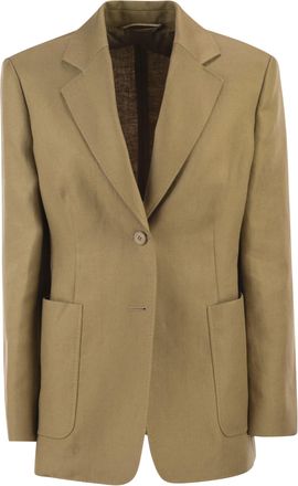 Max Mara Mxmvolonta Blazer en tissu pur lin
