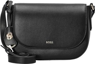 BOSS Cuir sac à épaule bandoulière Numah Saddle Bag Black noir