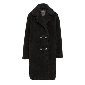 Philipp Plein Coat Long Iconic Plein - - Coats - Damen - Schwarzk - L