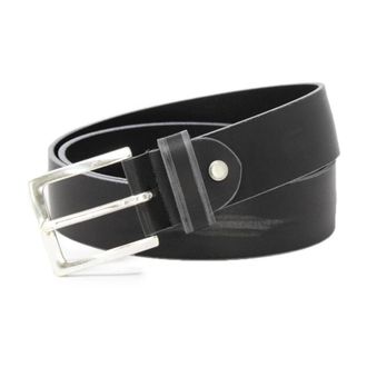 Antony Morato Homme, Accessoires, Noir, Taille: M Ceinture en Cuir Noir avec Boucle