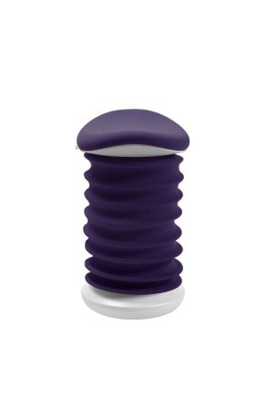 Topstar Sitness 4D AGR-Zertifiziert Dynamischer Sitzhocker Papyruswei&szlig; dunkelviolett - ergonomischer B&uuml;rohocker - h&ouml;henverstellbar - st&auml;rkt den R&uuml;cken - entla