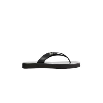 Gucci Double G Thong Leather Sandals