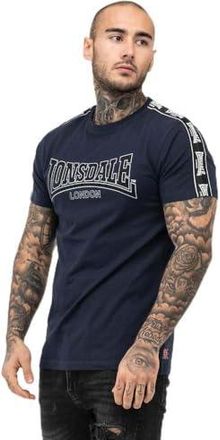 Lonsdale Vementry T-Shrit, Bleu Marine/Noir/Blanc, XXXL Homme