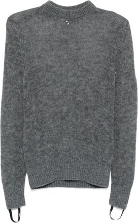 Coperni sweat à logo strassé - Gris